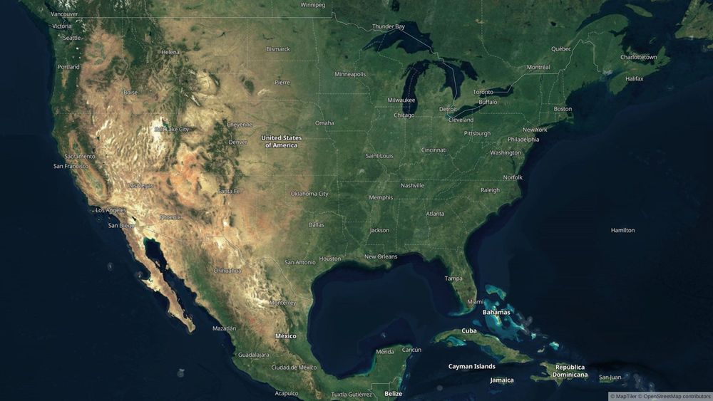 USA high-res satellite in MapTiler Cloud | MapTiler