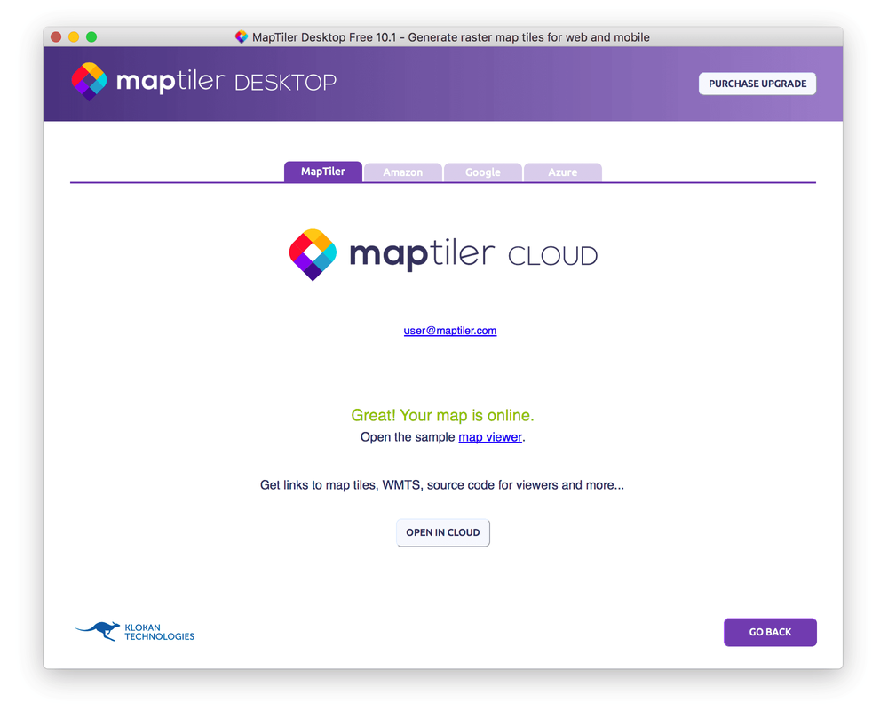 Upload maps to Cloud with MapTiler Desktop 10.1 | MapTiler