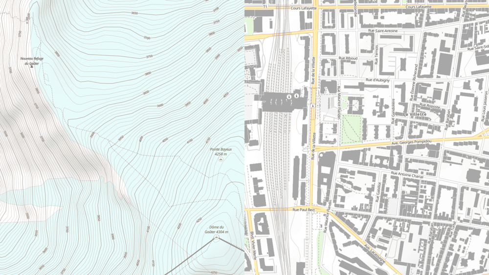 New Pastel and Topographique map styles available on MapTiler Cloud ...