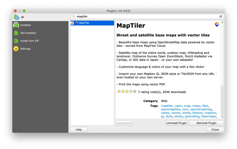 Vector tiles in QGIS 3.14 | MapTiler