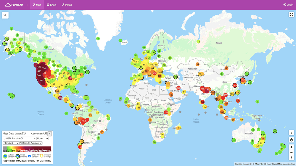 Monitoring Air Quality During Wildfires, in Partnership with PurpleAir ...