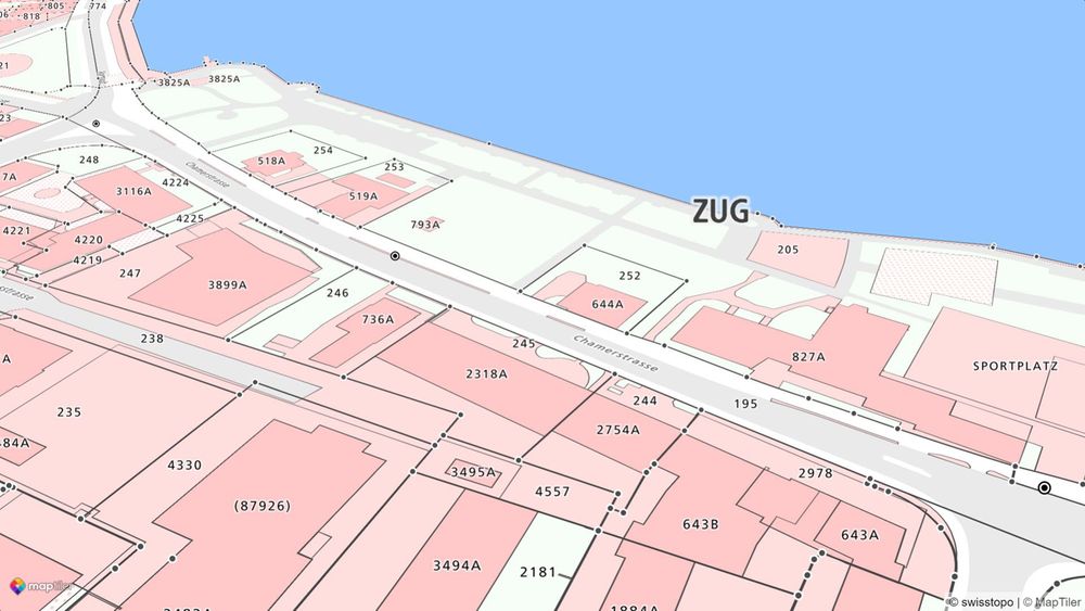 Cadastral maps with vector tiles | MapTiler