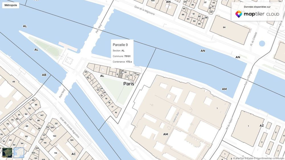 Cadastre - land and property cadastre information | MapTiler