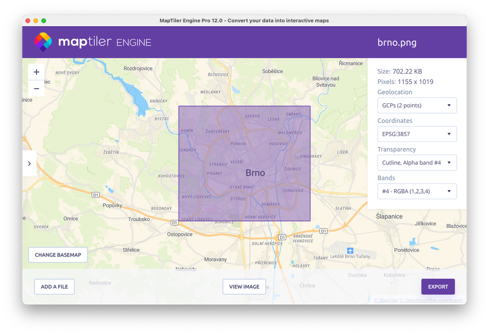 OldMapsOnline processing and hosting maps with an advanced SDK interface | MapTiler