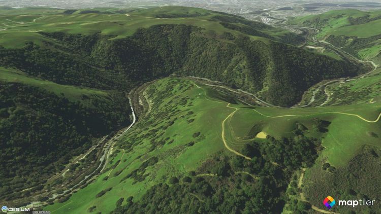 Free Terrain Tiles for Cesium | MapTiler