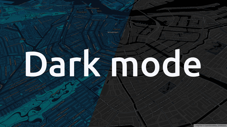 Maps for Dark mode | MapTiler