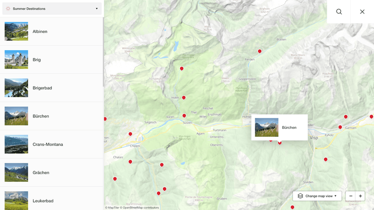 MySwitzerland.com Maps now powered by MapTiler Cloud! | MapTiler