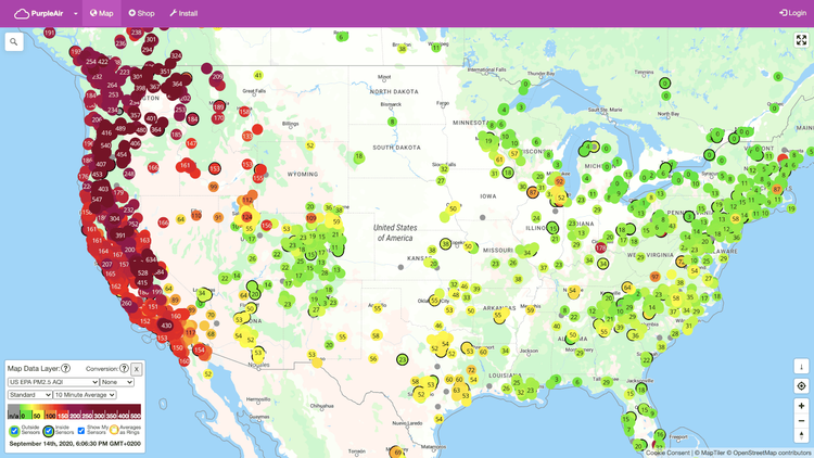 Monitoring Air Quality During Wildfires, in Partnership with PurpleAir ...