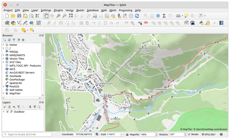 Vector basemaps in QGIS | MapTiler