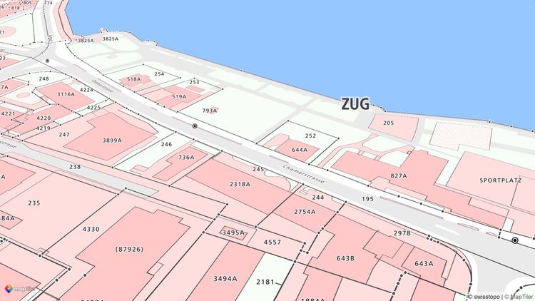 Cadastral maps with vector tiles | MapTiler