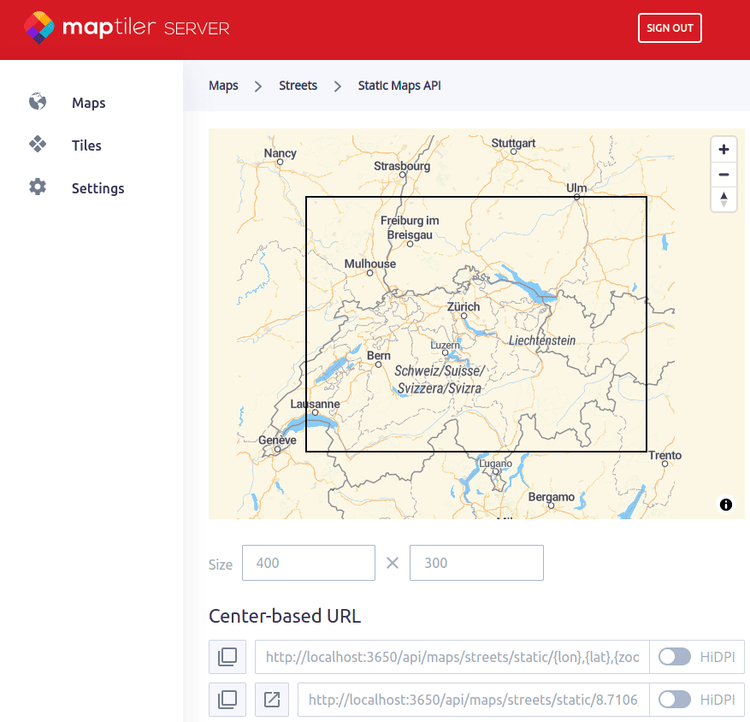 Control MapTiler Server 4.2 via API | MapTiler