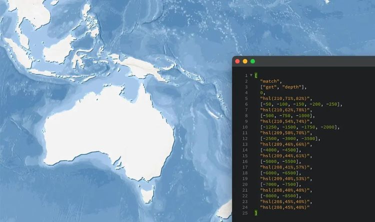 Map the ocean with MapTiler | MapTiler