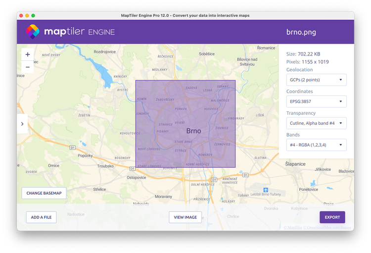 OldMapsOnline processing and hosting maps with an advanced SDK interface | MapTiler