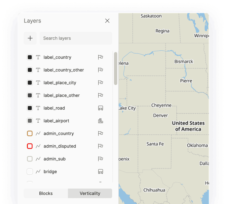 Customizable map designs to fit your project | MapTiler