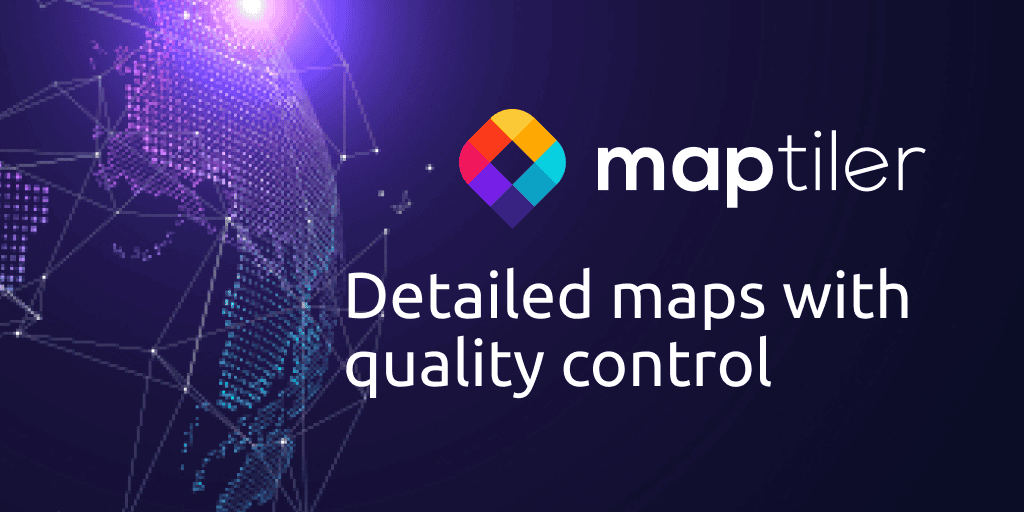 Map with quality control, boundaries, road network, and POIs | MapTiler