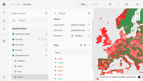 Design amazing maps with our new style editor | MapTiler