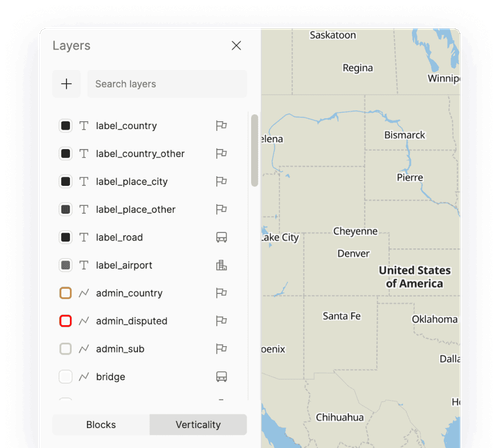 Customizable map designs to fit your project | MapTiler