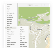 Customizable map designs to fit your project | MapTiler