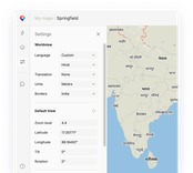 Customizable map designs to fit your project | MapTiler