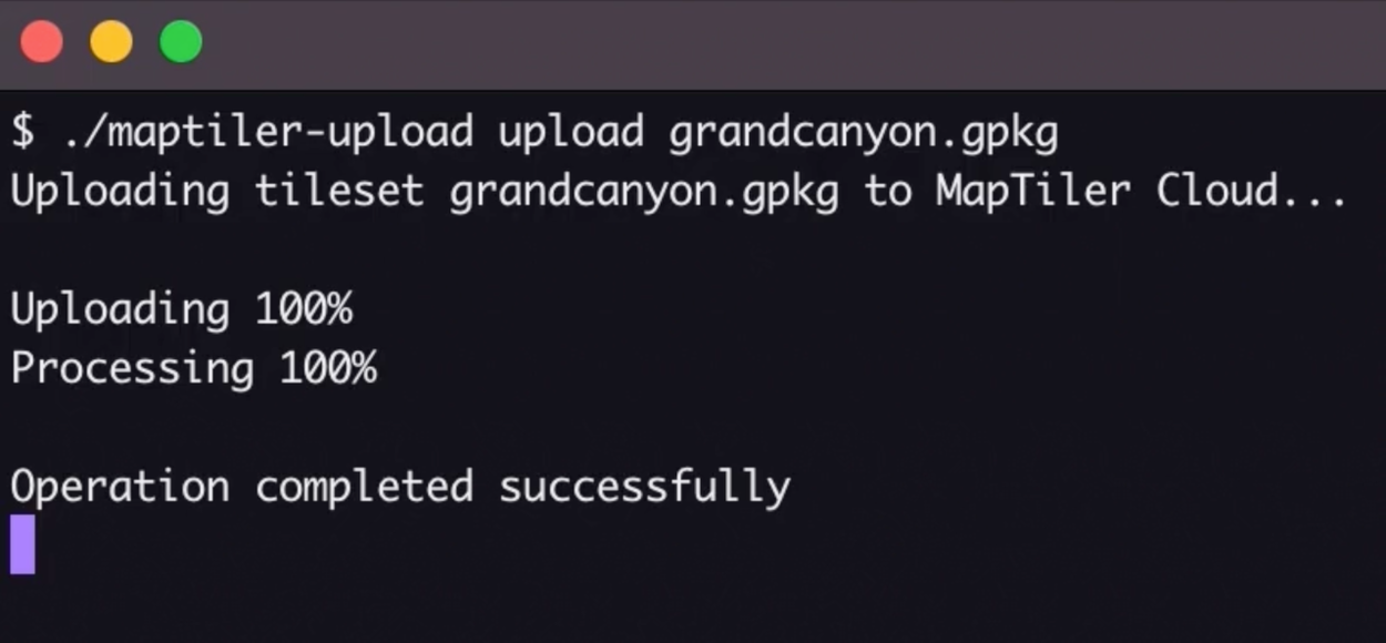 Effortless uploads to MapTiler Cloud from MapTiler Engine 13.2 | MapTiler